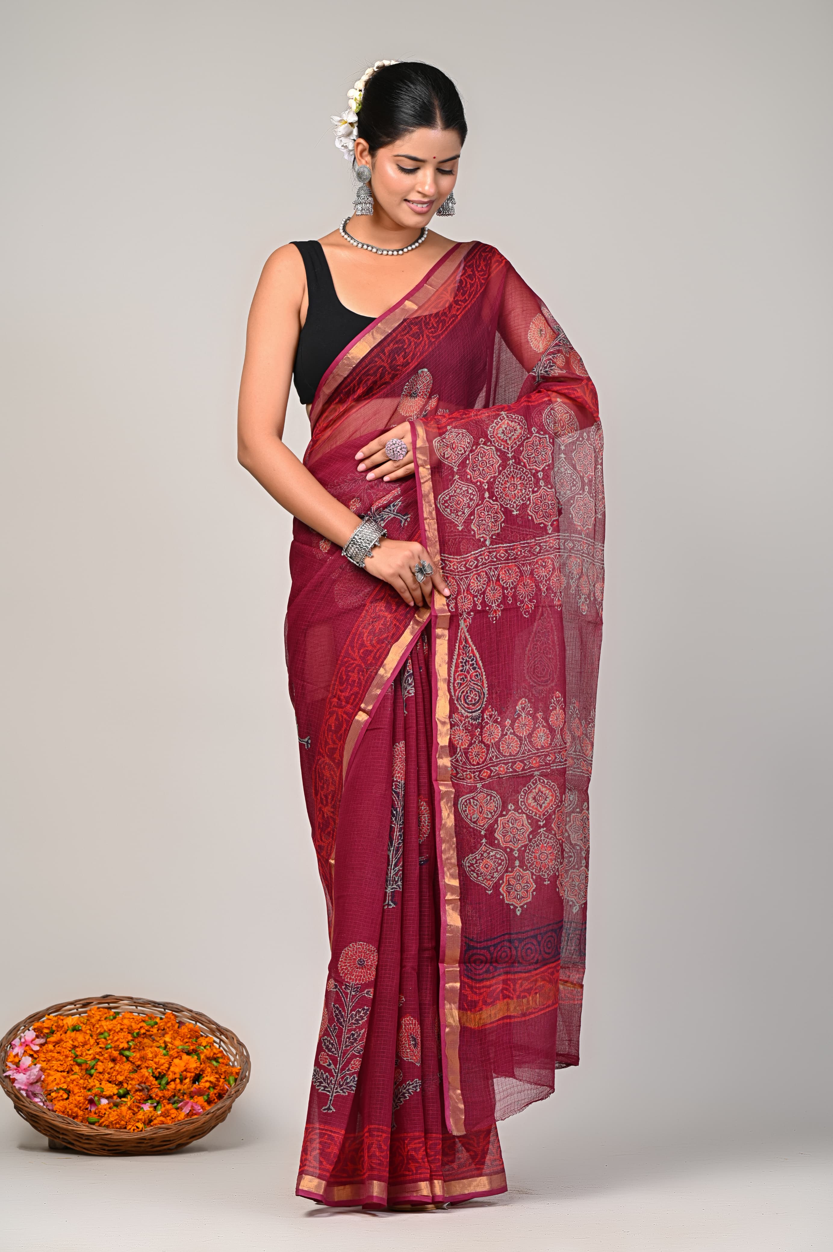 KOTA DORIA SAREE – Sethani Craft